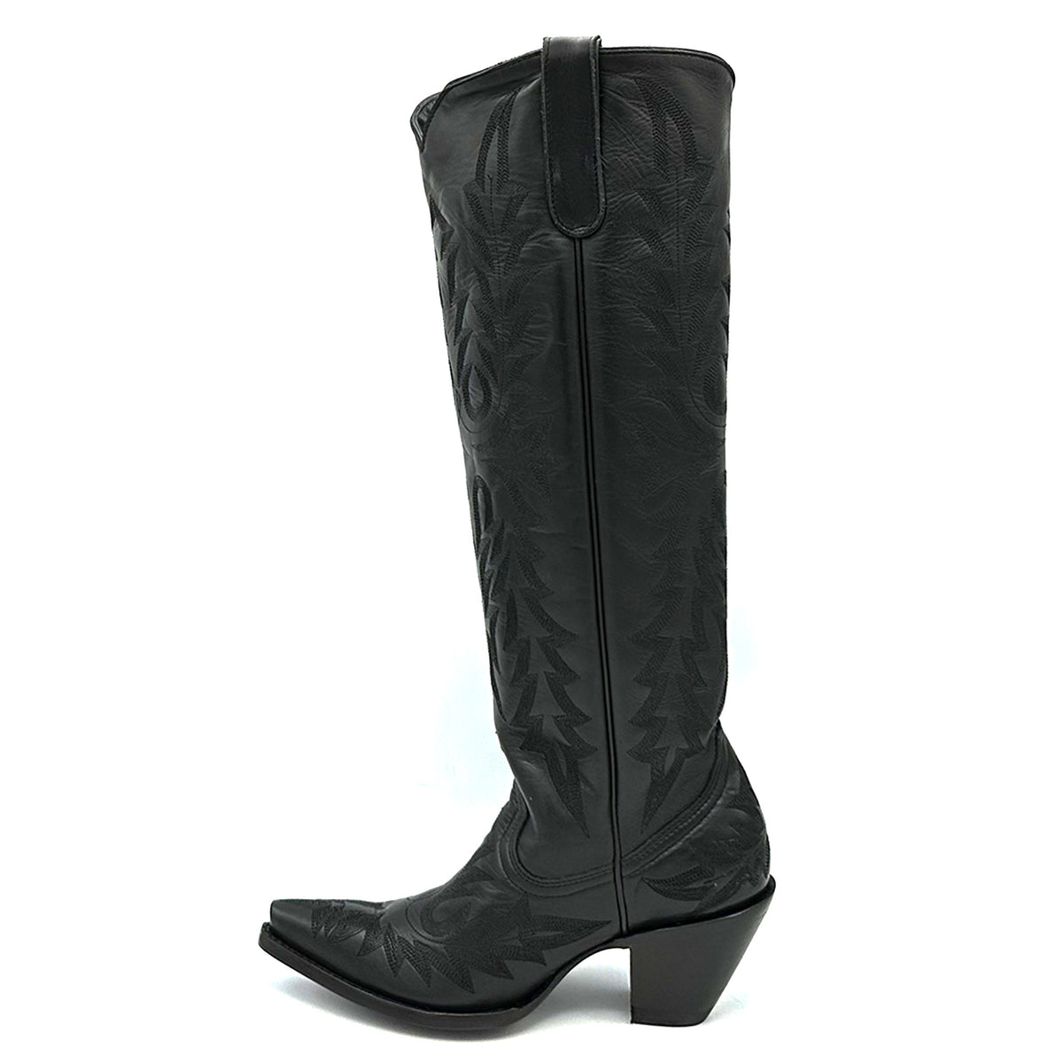 Women's Knee High Black Cowboy Boots | Los Angeles – Boot Star USA