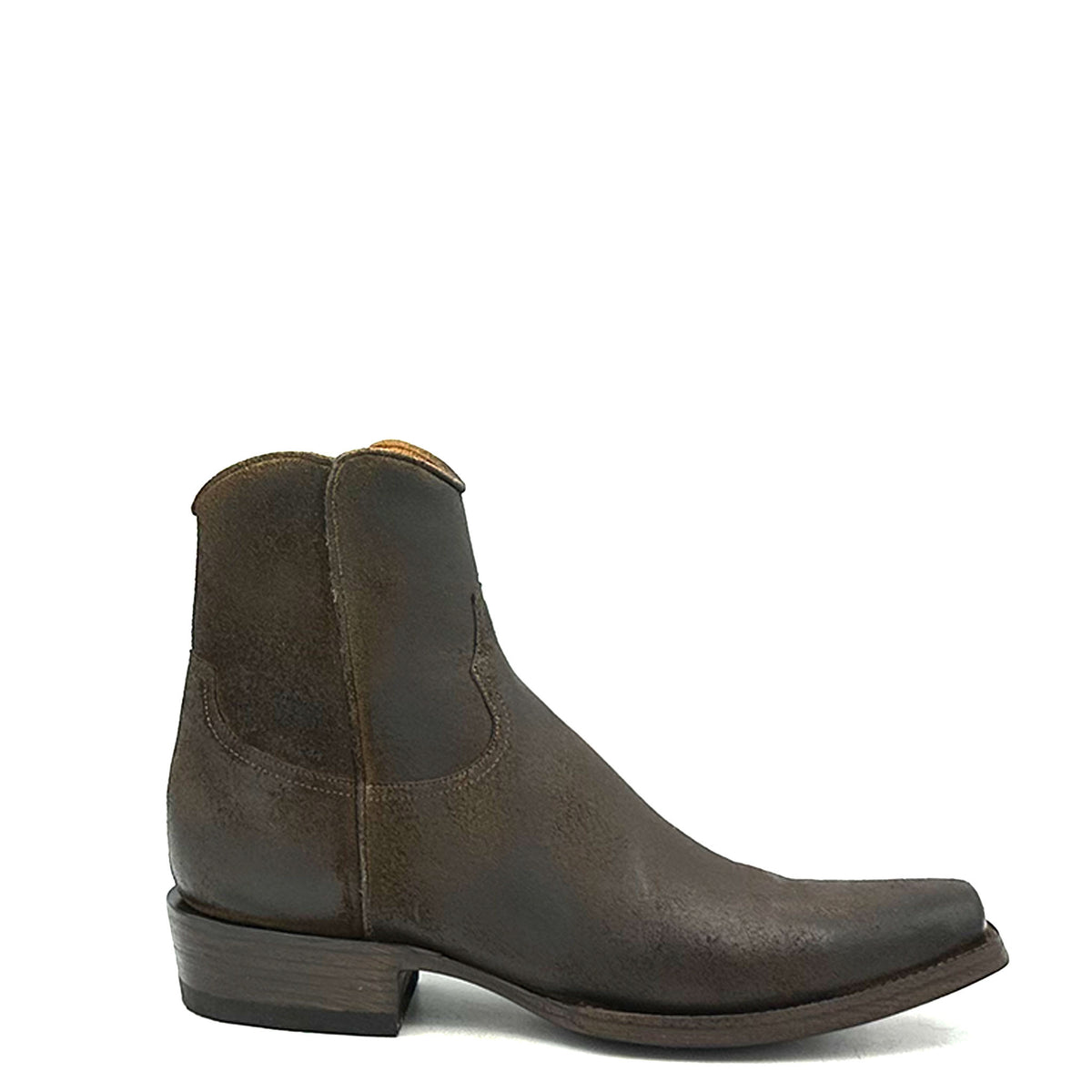 Boot Star Men's Brown Ankle Zip Cowboy Boots | Los Angeles – Boot Star USA