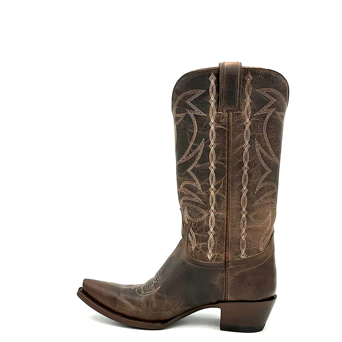 Women's Distressed Brown Leather Cowboy Boots | Los Angeles – Boot Star USA